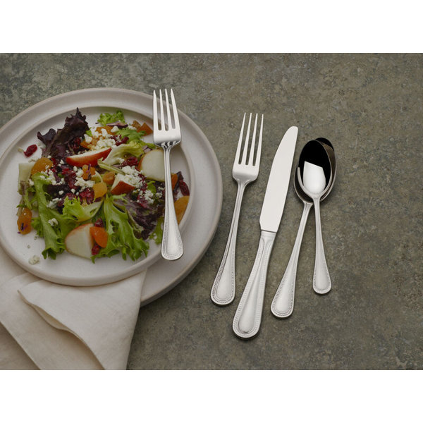 Wallace Continental Bead Stainless-Steel 65-Piece Boxed Flatware Set ...