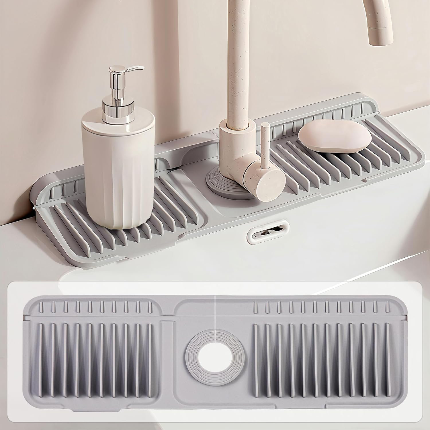 SORMIA Silicone Faucet Mat for Kitchen Sink | Wayfair