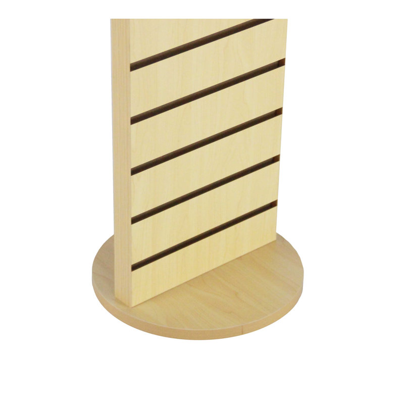 FixtureDisplays 2-Sided Slatwall Counter Spinner Maple Display Rack ...