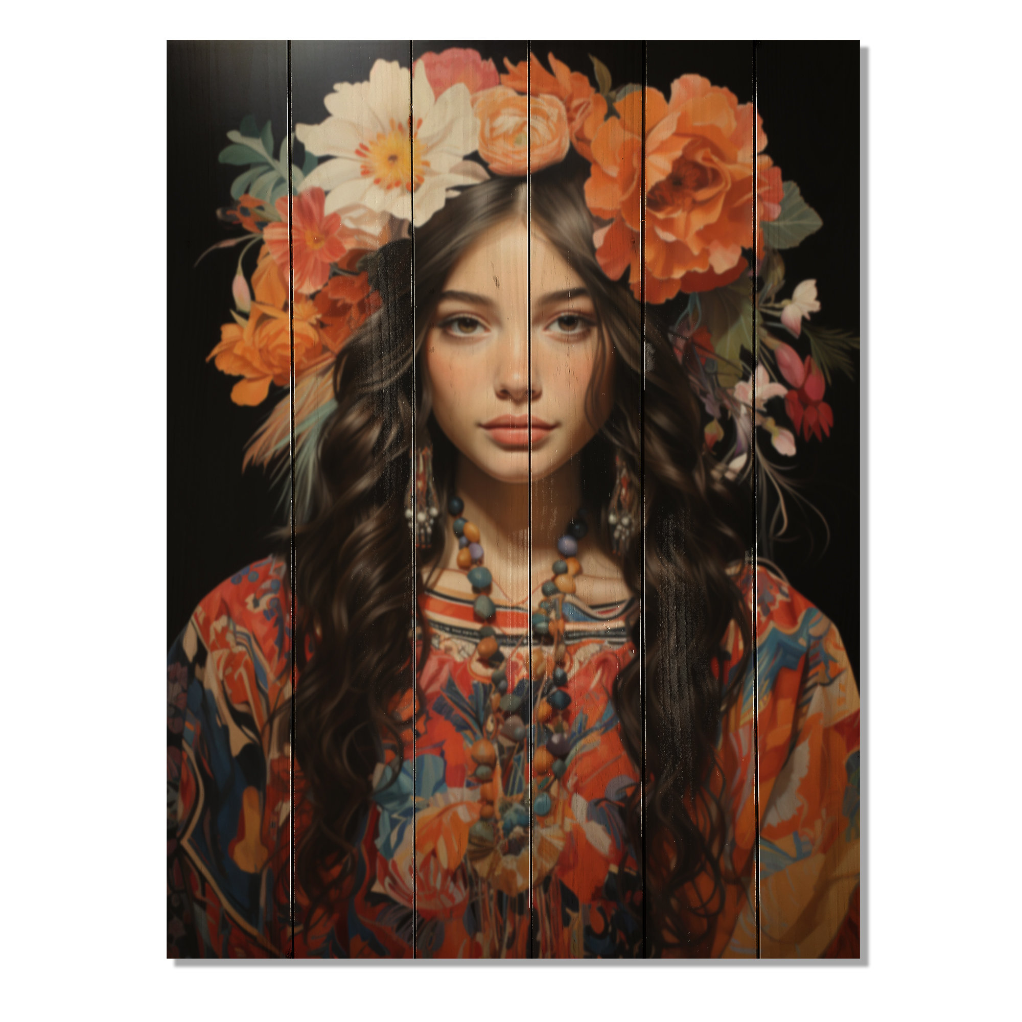 Red Barrel Studio Boho Latina Cultural Woman IV - Unframed Print on ...