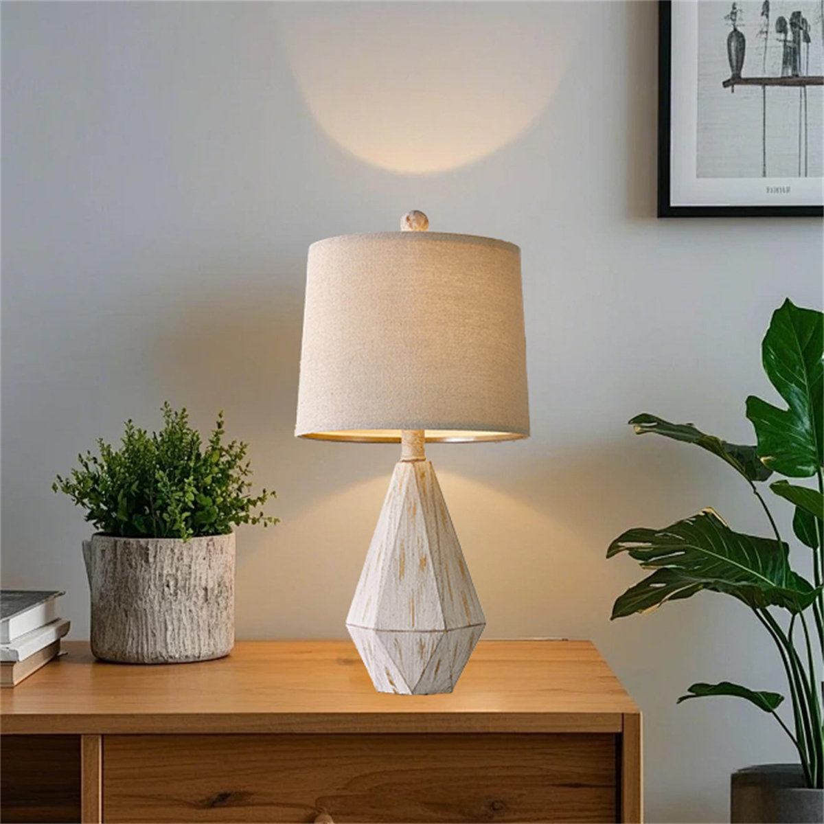 Gracie Oaks Vintage Table Lamp – Rustic Bedside Lamp For Bedroom ...