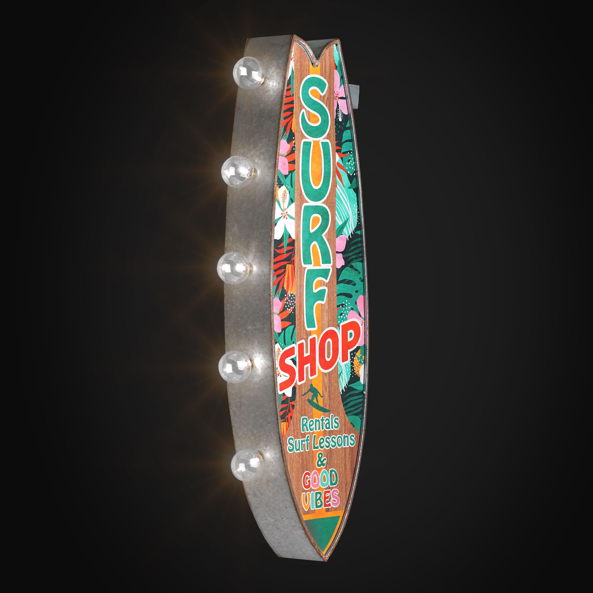 Wildon Home® Domenik 25.25'' Surfing Themed Sign | Wayfair