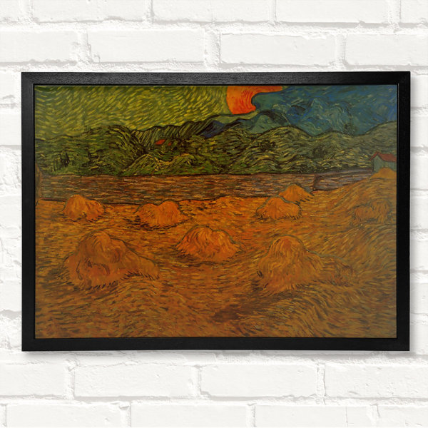 Latitude Run Rising Moon by Claude Monet - Closed Corner Frame Art ...