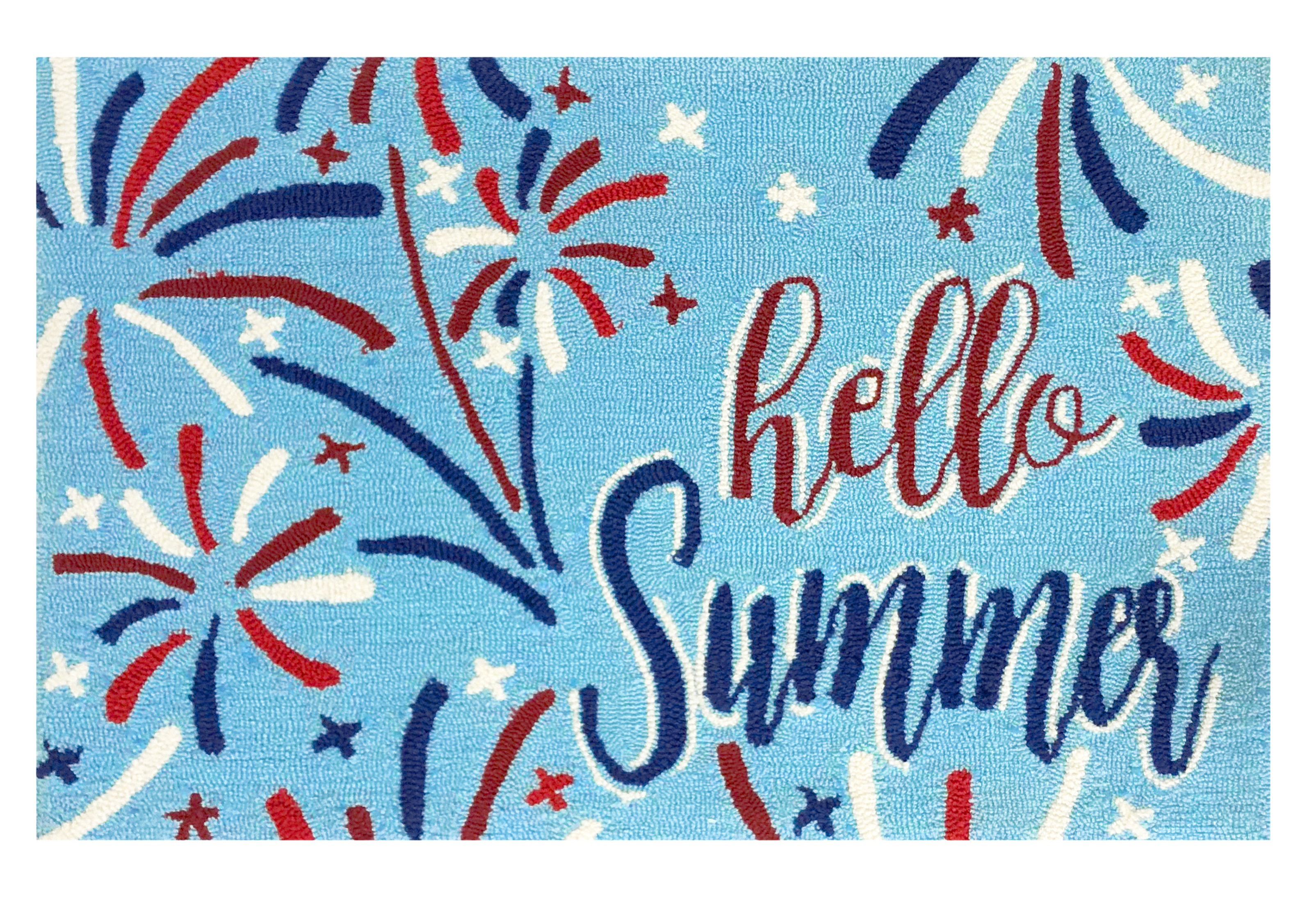 Dovecove Hello Summer Blue Size 24X36 | Wayfair