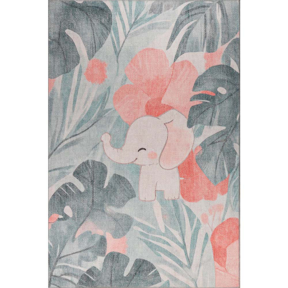 Bloomsbury Market Baby Elephant Thin Rug Machine Made Cotton Area Rug ...