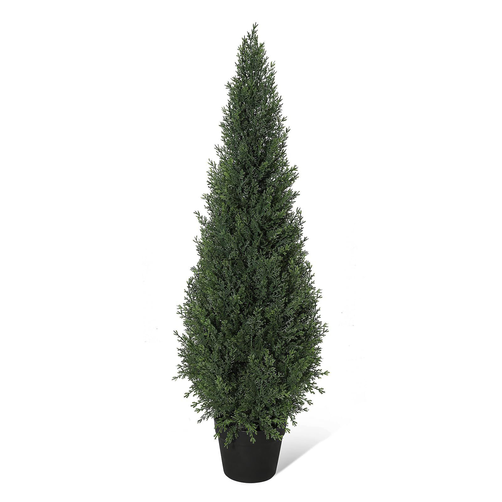 The Holiday Aisle® 3 FT Artificial Trees,Fake Cedar Topiary Tree Outdor ...