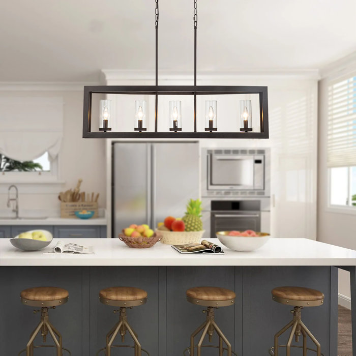 Latitude Run® 5 - Light Bronze Kitchen Island Pendant & Reviews | Wayfair