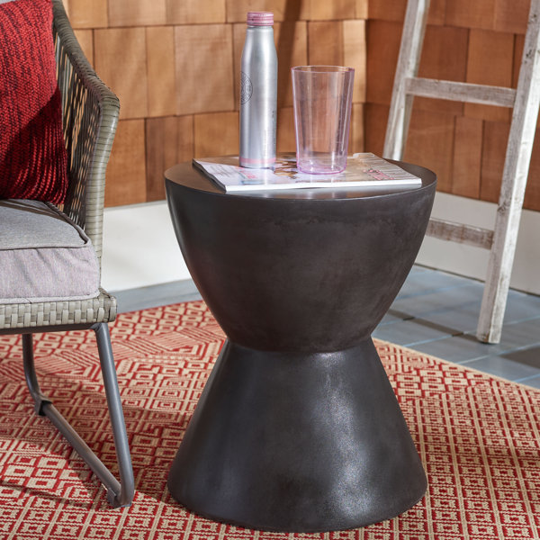Joss & Main Daima Concrete Abstract End Table & Reviews | Wayfair