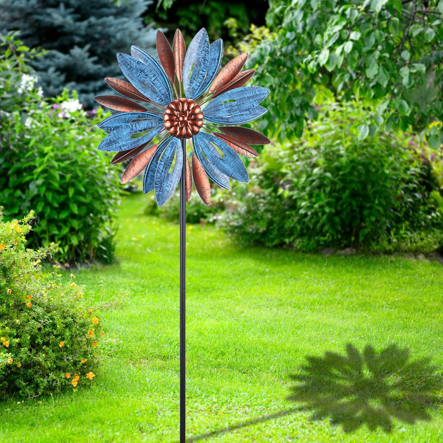 Arlmont & Co. Stamatios Large Wind Spinner: Vibrant Metal Premium ...