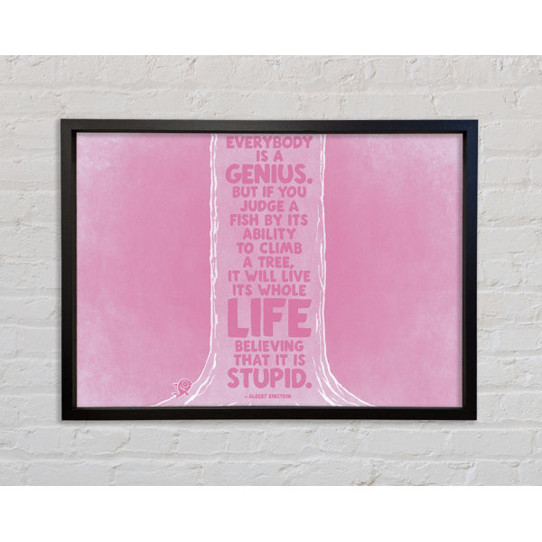 Bright Star Motivational Quote Albert Einstein Everybody Is A Genius ...