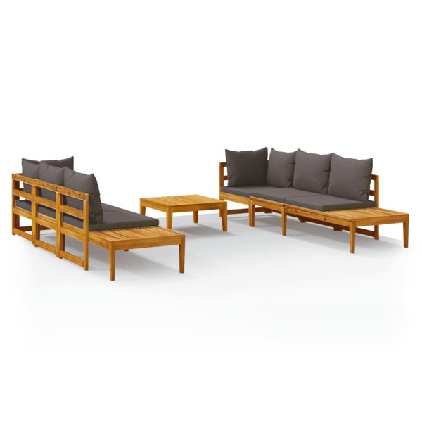 17 Stories 6-Sitzer Lounge-Set Jemmah mit Polster | Wayfair.de