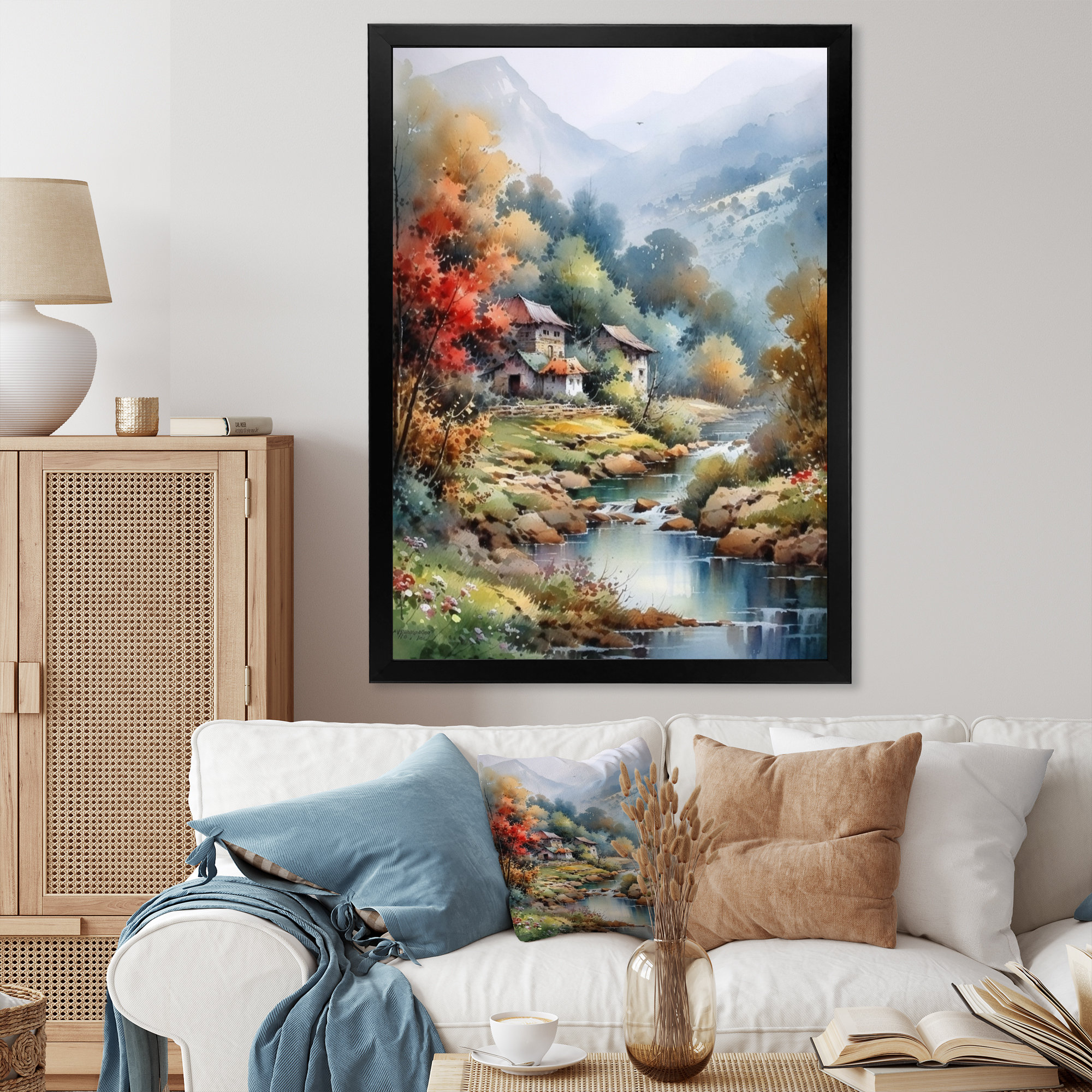 Millwood Pines Baringer Old Village With The River And Mountains IV ...