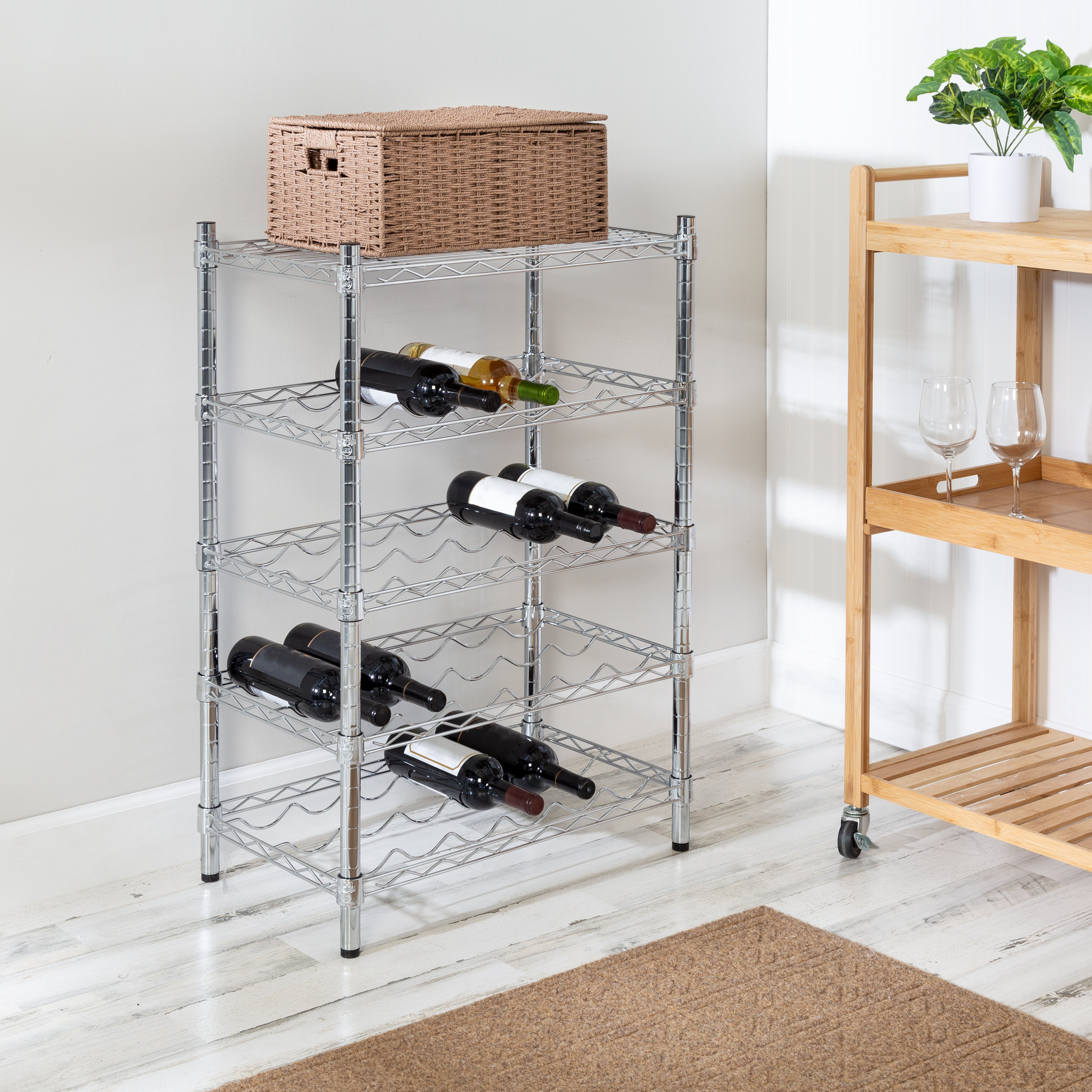 WFX Utility™ Colleyville 24 Bottle Floor Wine Bottle Rack & Reviews ...