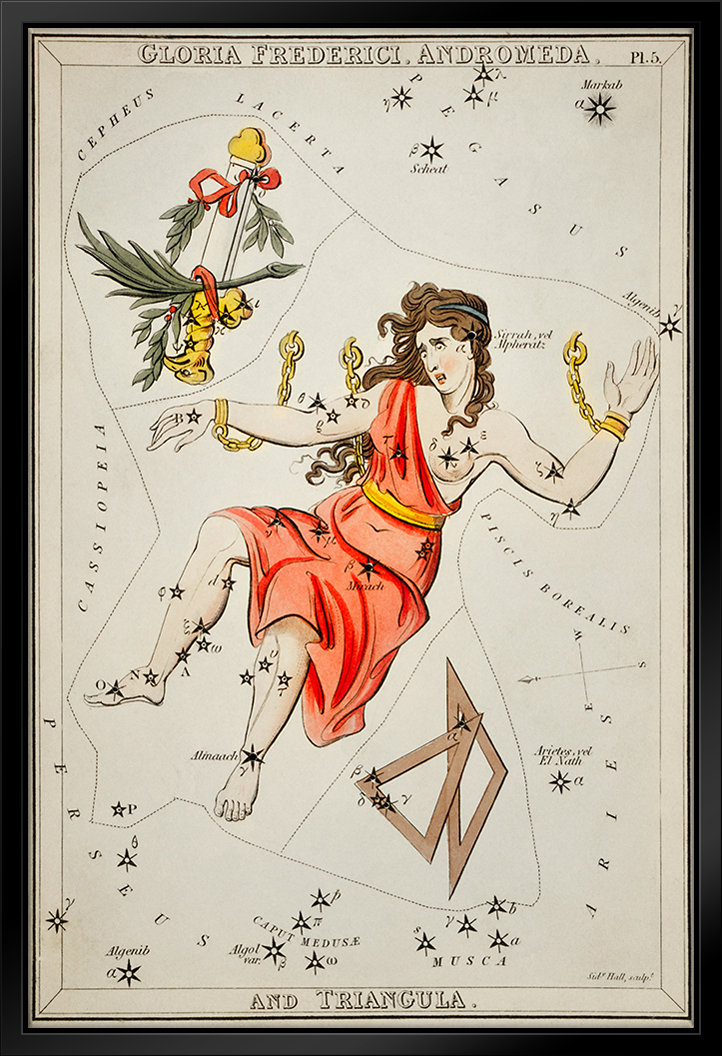 ATX Art Group LLC Astronomical Chart Illustration Of Gloria Frederici ...