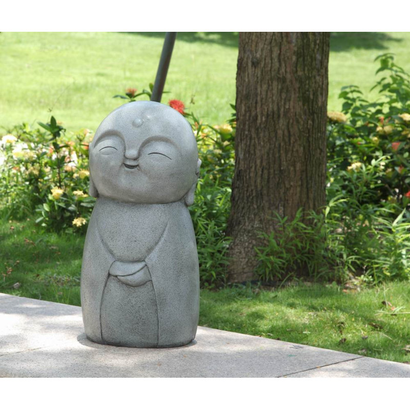 Hi-Line Gift Ltd. Smiling Lucky Japanese Jizo Statue & Reviews | Wayfair