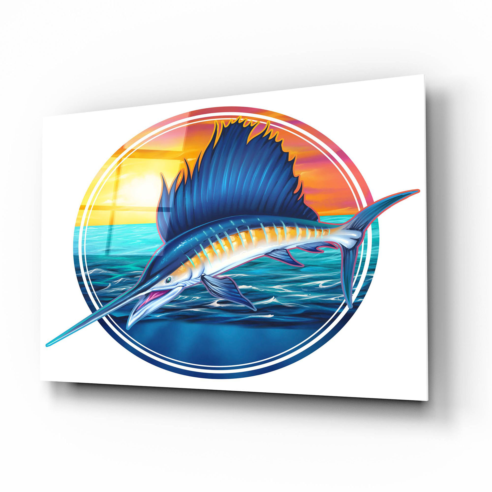 Dovecove Sailfish Illustration On Plastic / Acrylic by Flyland Designs ...