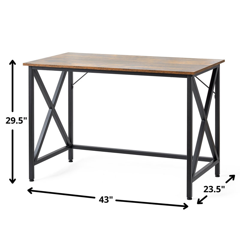 DormCo Suprima® Darkwood Farmhouse Desk | Wayfair