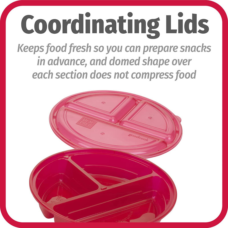 Prep & Savour Dalee Three Compartment 10 Container Food Storage Set ...