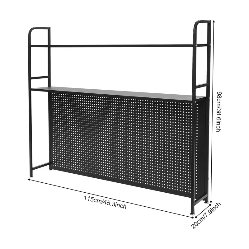 17 Stories 2-Tier Metal Desktop Storage Rack | Wayfair