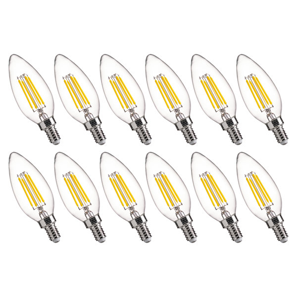 FLSNT B11E12 40 Watt Equivalent B10 E12/Candelabra Dimmable 5000K LED ...