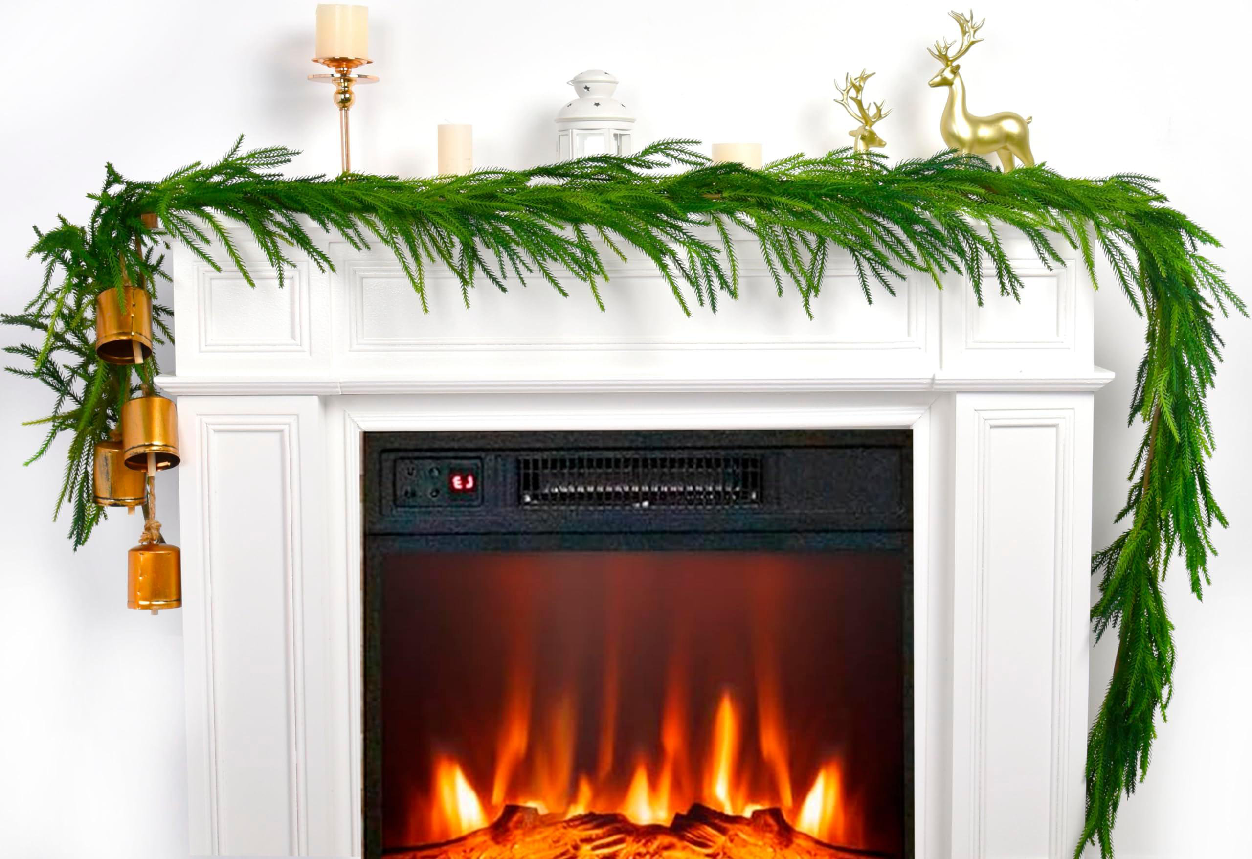 COEN Real Touch Norfolk Pine Garland - Artificial Greenery for ...