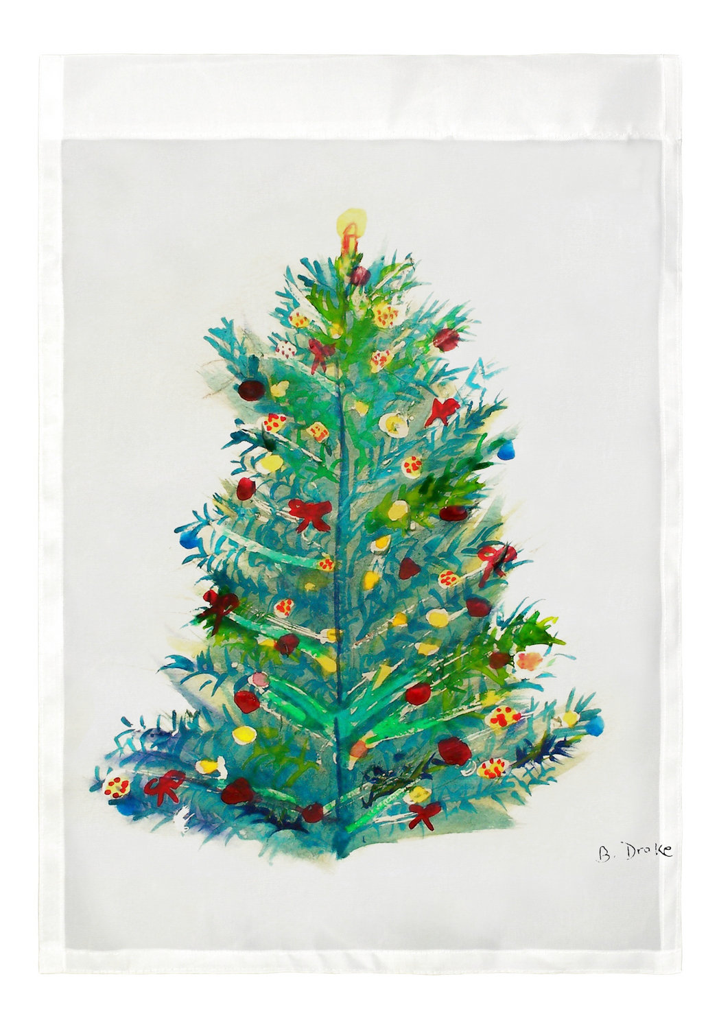 The Holiday Aisle® Francesca Christmas Tree Polyester 18 x 13 in ...