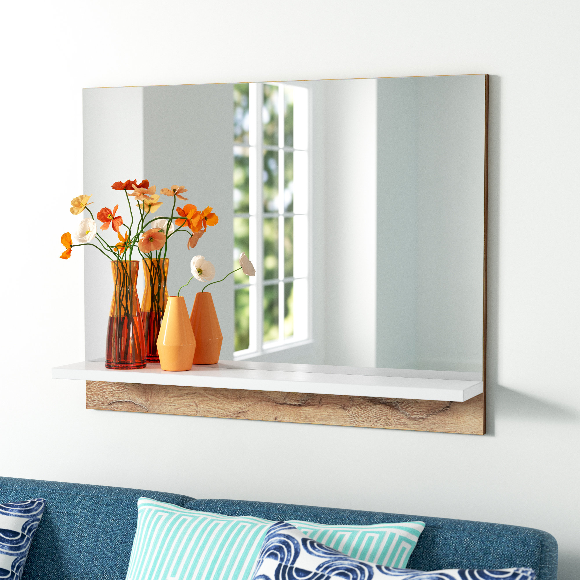 Wayfair Basics™ Tannenbaum Rectangle Wall Mirror & Reviews | Wayfair.co.uk