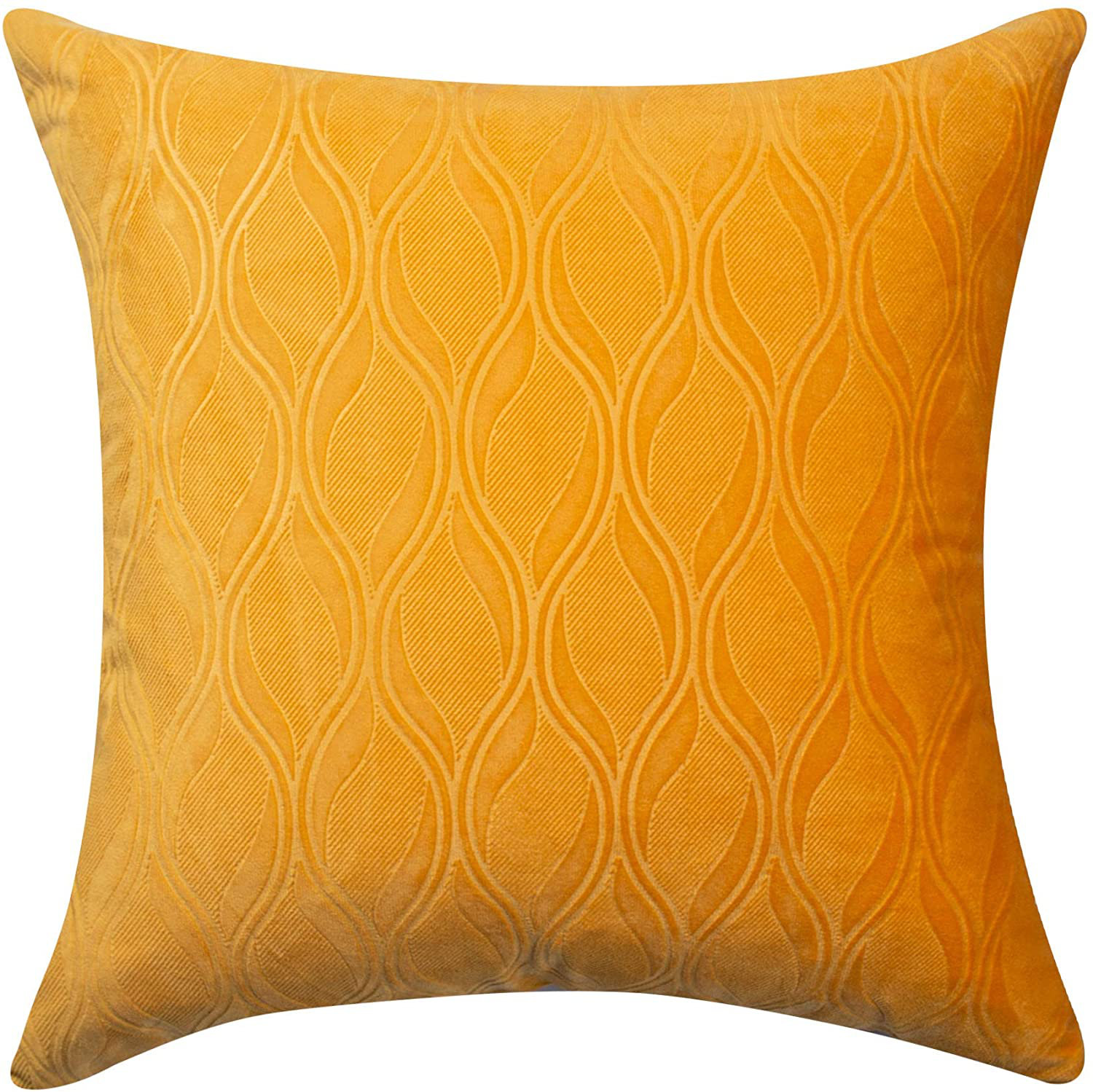 Decor Ur Space Self Textured Waves Pattern Velvet Pillow Cover Set Of 2 ...