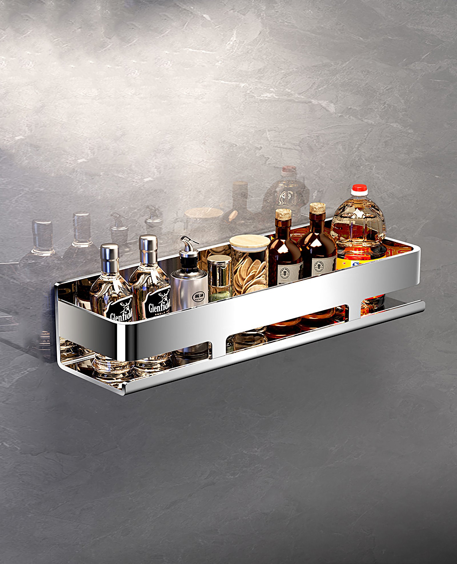 Mint Pantry® Multi-Functional Wall-Mounted Kitchen Spice Rack ...