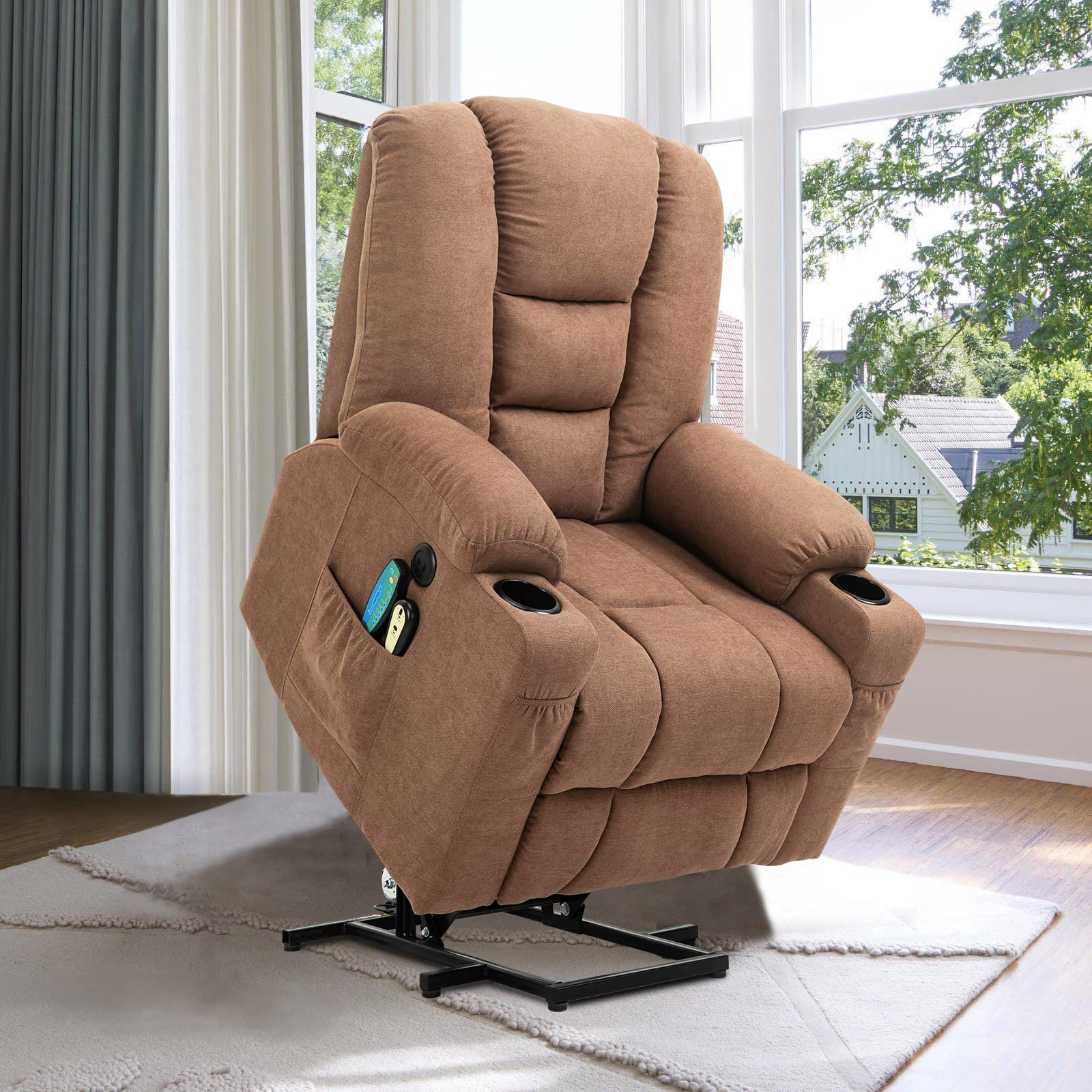 Latitude Run® Electric Recliner For Elderly Power Recliner Chair Heated ...