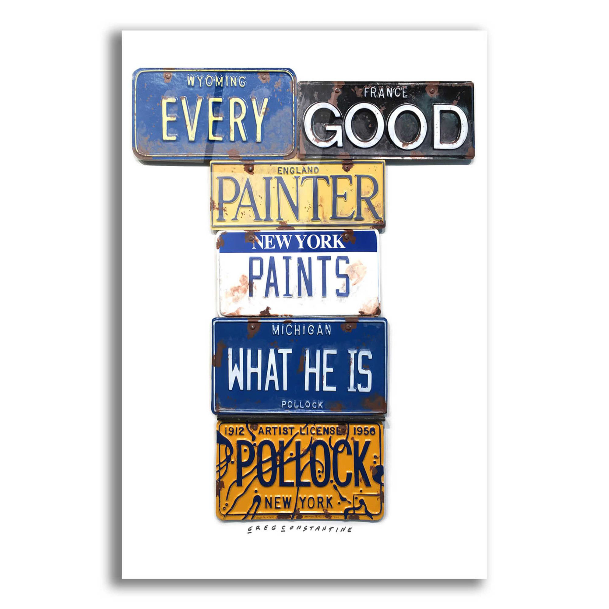 Trinx Pollock Every Painter On Plastic/Acrylic by Gregory Constantine ...