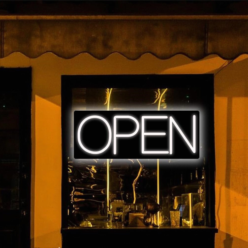 Wattsbitronix Ultra Bright LED Neon Open Sign For Business Storefront ...
