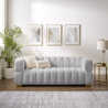 Mercer41 Marceil Elegant Waffle Shape Sofa, Modern Comfortable Couch ...