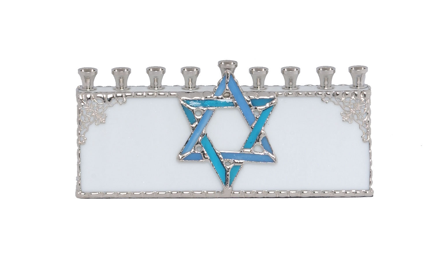 Israel Giftware Design Art Glass Menorah | Wayfair