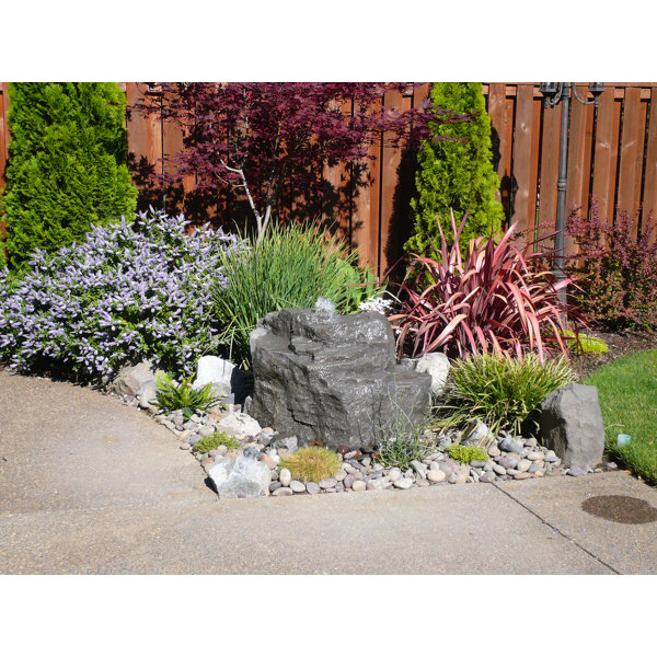 LiquidArt Fountains Glass Fiber Reinforced Concrete Rock Mountain ...