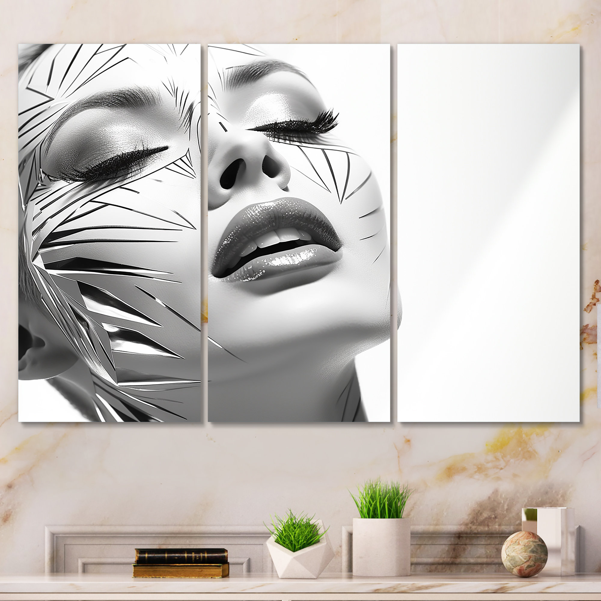 Mercer41 Futuristic Chic Woman Fashion Portrait - Fashion Wall Art ...