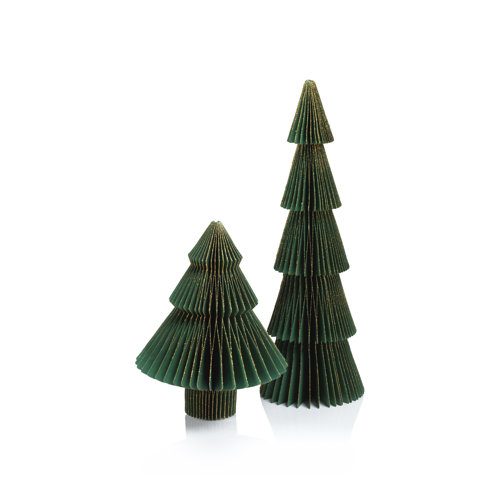 The Holiday Aisle® 6 Piece Paper Decorative Tabletop Tree Set | Wayfair