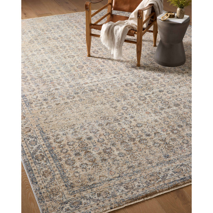 Angela Rose x Loloi Blake Beige / Denim Area Rug & Reviews | Wayfair