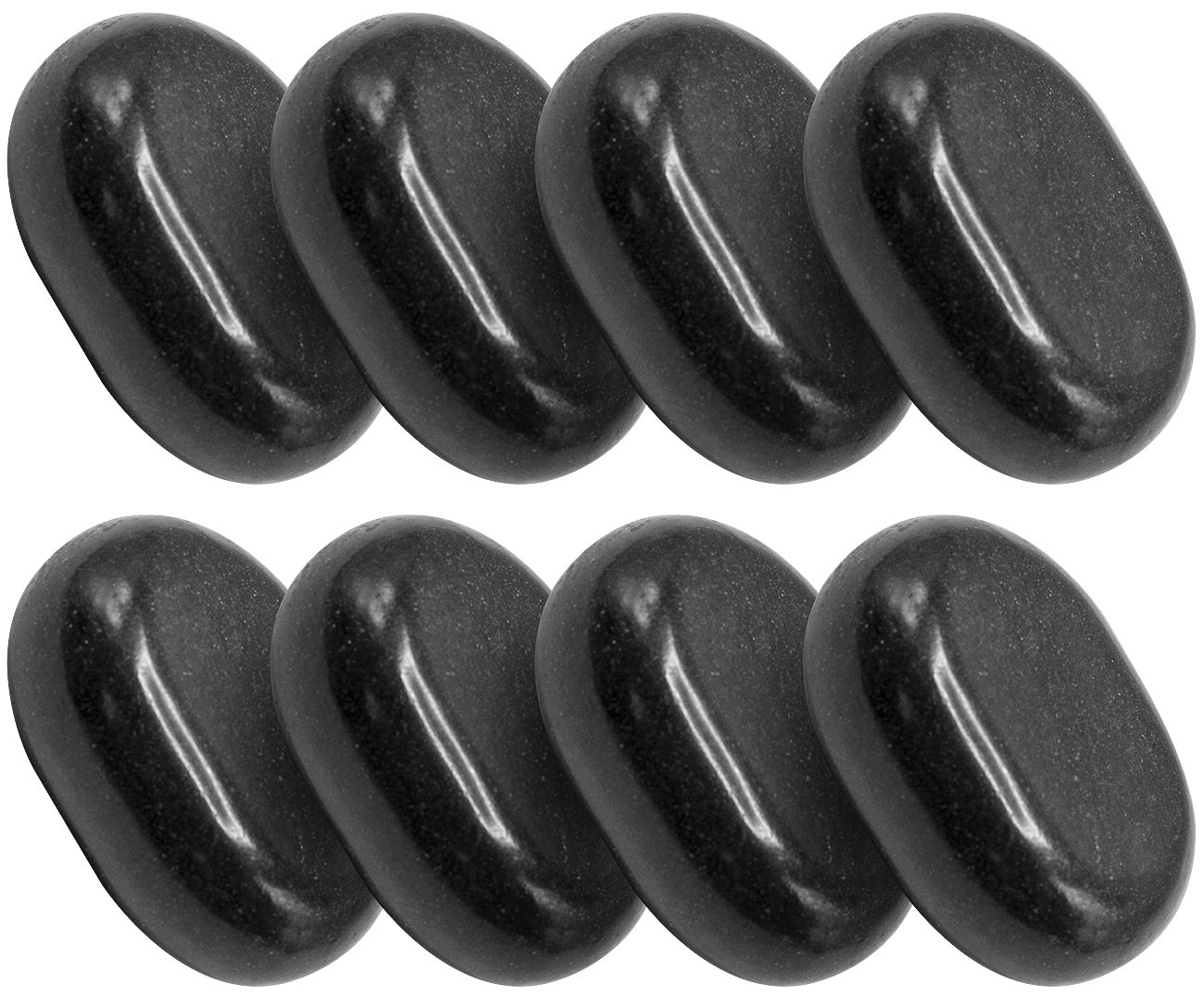Sorbus Black Basalt Stone Set (8 Pc) | Wayfair