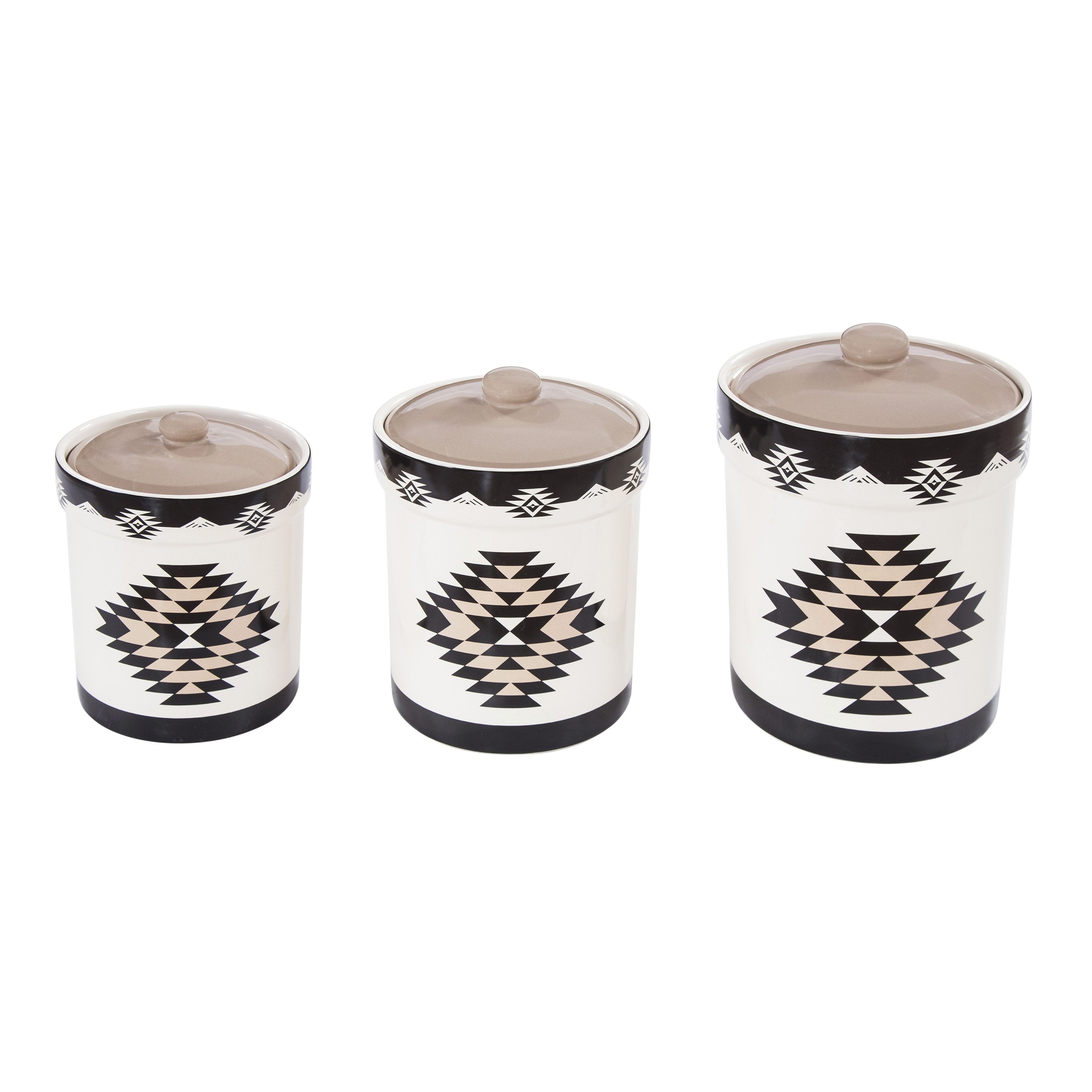 Paseo Road by HiEnd Accents Chalet Cream/Black/Taupe Aztec Print ...