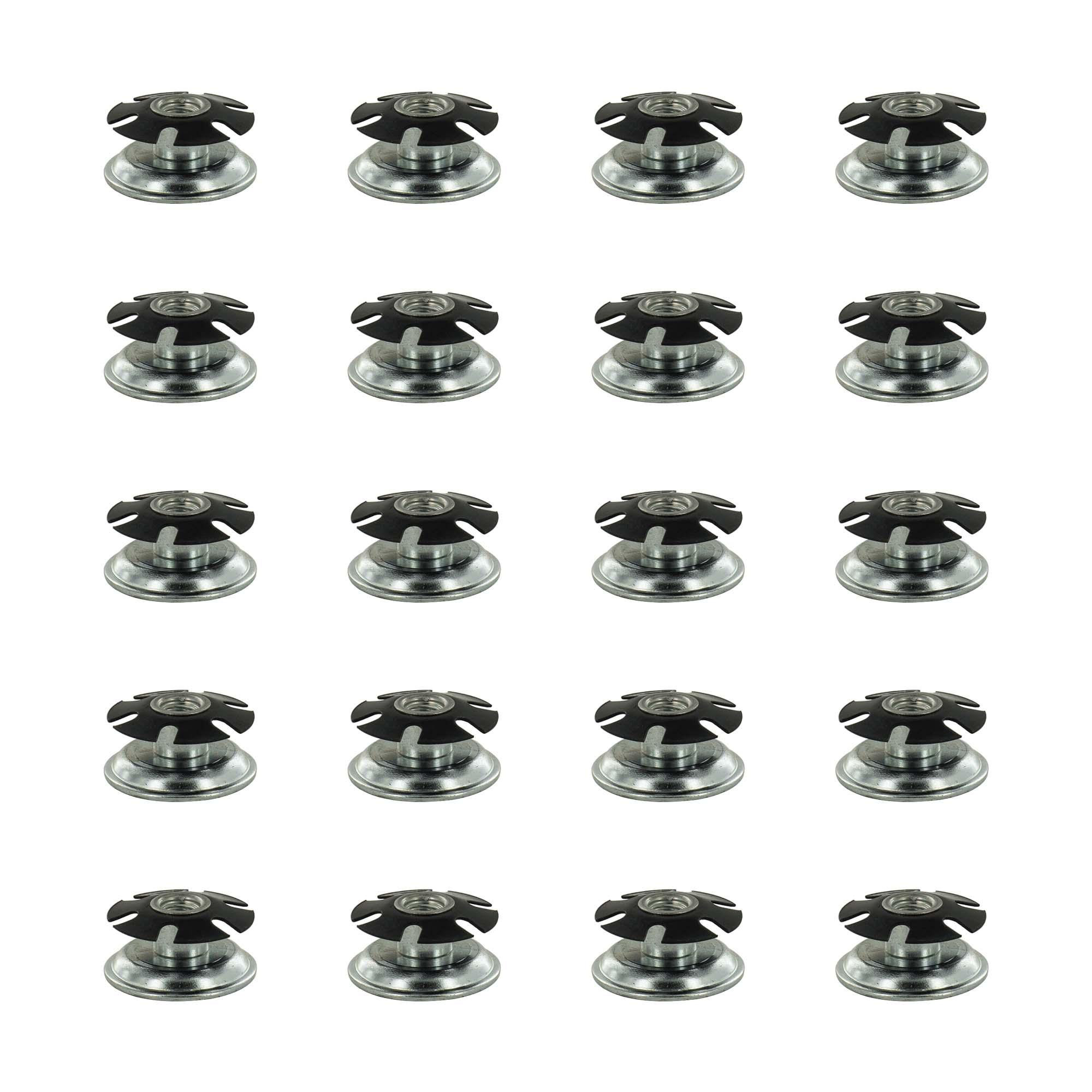 Outwater Industries Metal Threaded Single Star Type Leveller Inserts ...