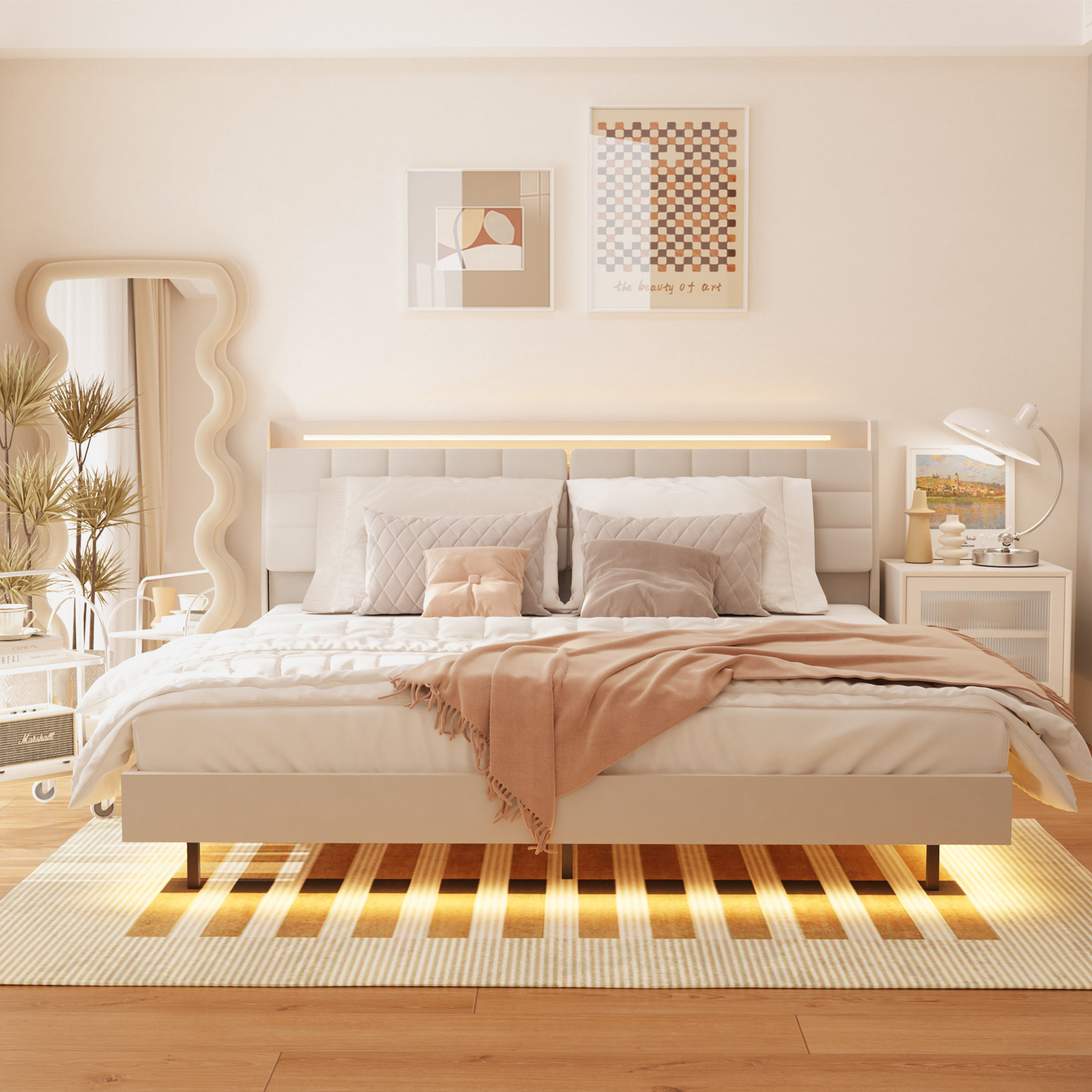 Wrought Studio™ Harvard Upholstered Platform Storage Bed | Wayfair