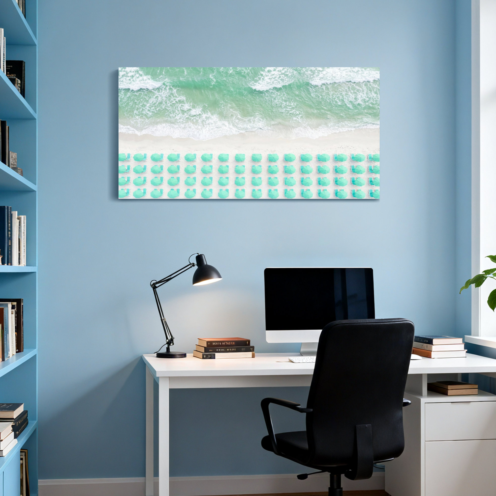 Winston Porter Scenic &Cityscapes Ocean Waves And Beach Pattern Print ...