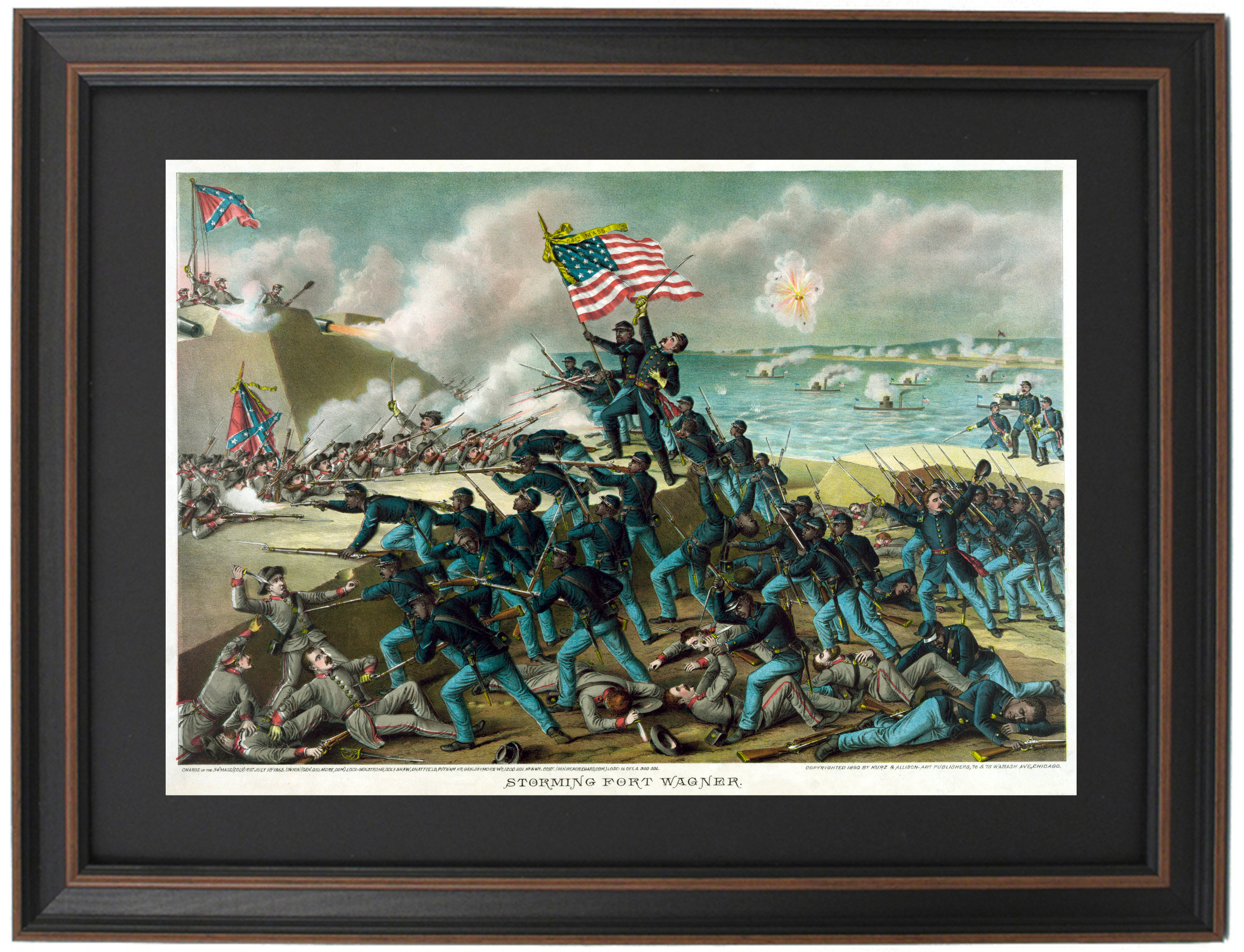 Canora Grey Storming Of Fort Wagner By Kurz And Allison | Wayfair