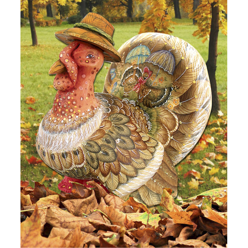 The Holiday Aisle® Thanksgiving Tom The Turkey Figurine & Reviews | Wayfair