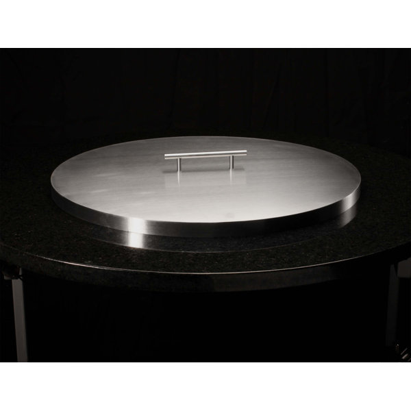 Celestial Fire Glass Stainless Steel Fire Pit Lid for Round Fire Pits ...