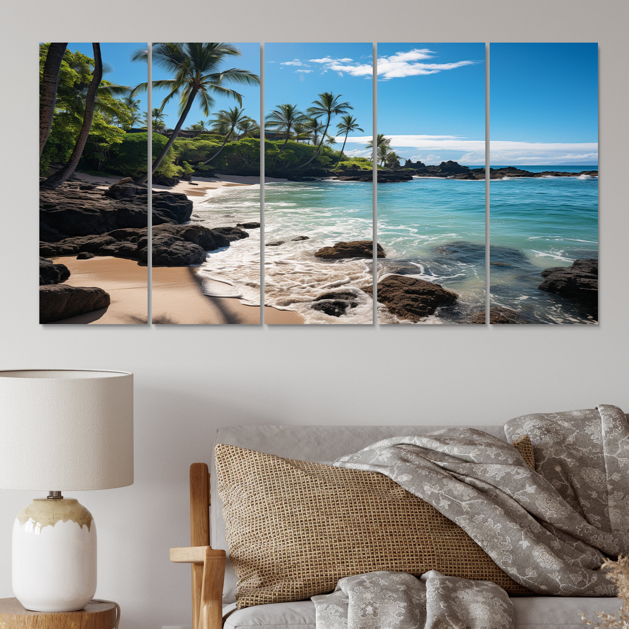 DesignArt Maui Tropical Dreamscape II Wall Decor on Metal | Wayfair