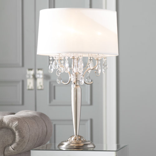 Chrome Table Lamps You'll Love | Wayfair