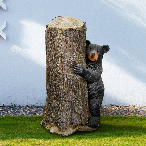 Millwood Pines Black Bear Tree Hugger Concrete Lawn Outdoor Garden ...