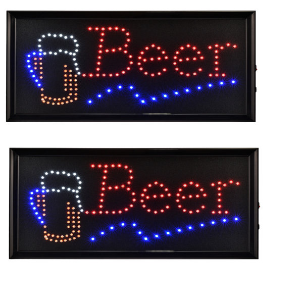 Alpine Industries LED Beer Sign - Wayfair Canada
